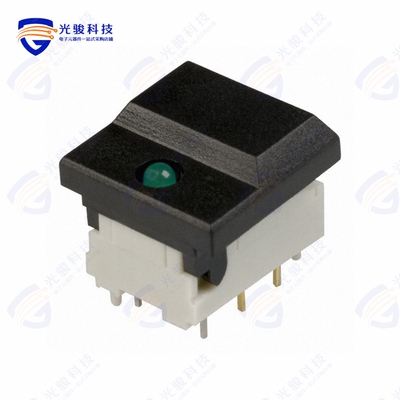 SETL BK GN 7.62 AU EE 《SWITCH PUSH SPDT 0.01A 24V》