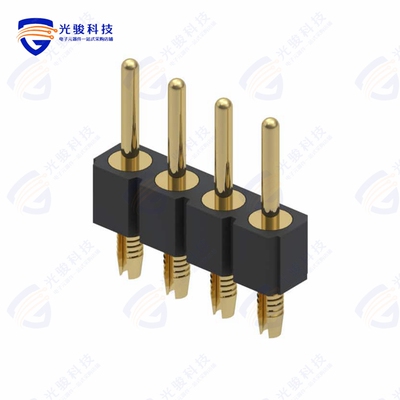 800-10-004-61-001000《CONN HEADER VERT 4POS 2.54MM》