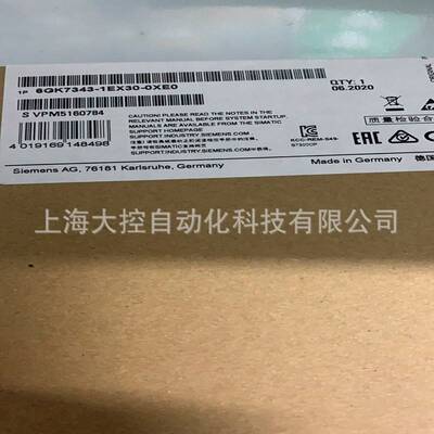 【议价】西门子SIMATIC S7-1200 6GK7243-1BX30-0XE0通信处理器CP