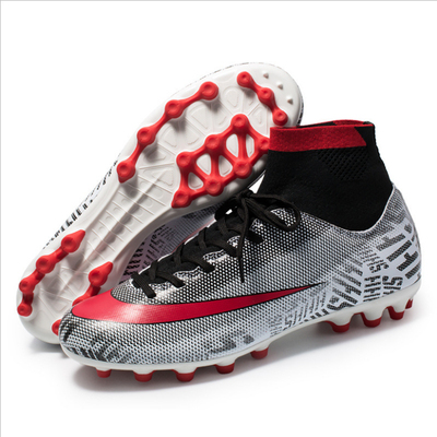 Football shoes Soccer boots sports 高帮飞织足球鞋 size 35-44