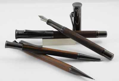 圆珠笔德国黑檀木18k钢笔