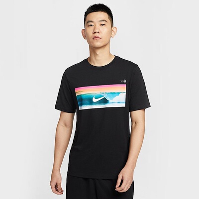 NIKE/耐克 男子宽松百搭透气舒适休闲运动短袖T恤 HJ0761-010