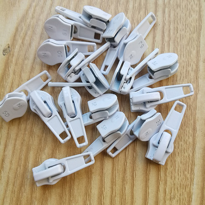 尼龙拉链拉头自动锁头3号5号黑白