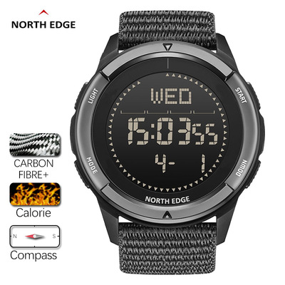 Men's Digital Carbon fiber Watch Sports Super Light Outdoor