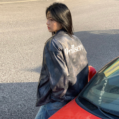 皮衣THRILLSCREW夹克外套外套