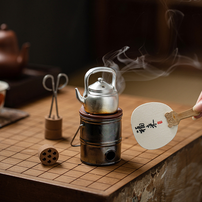 中式趣味陶瓷老煤炉香薰炉