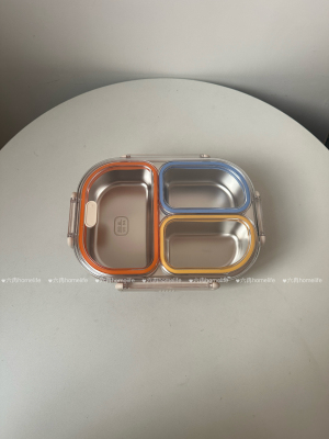 不串味！可微波炉三格小饭盒211减脂饭盒上班带饭饭盒密封饭盒