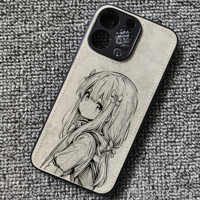和泉纱雾宅妹酱布纹手机壳适用iphone16pro苹果17华为mate80荣耀600小米13红米K90一加13iqooneo10VIVOOPPO