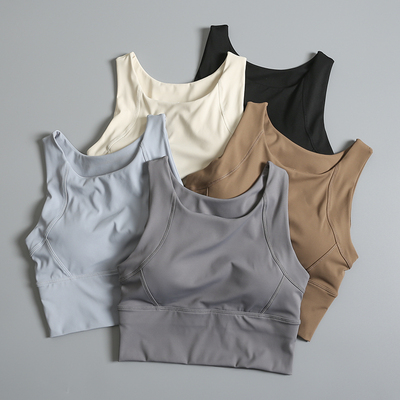 防震背心式内衣全罩杯运动文胸