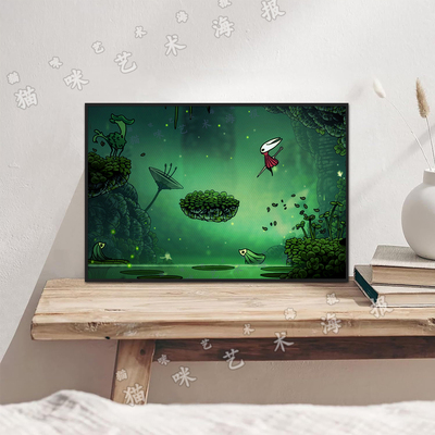 空洞骑士丝之歌游戏Hollow Knight: Silksong帆布打印海报装饰画