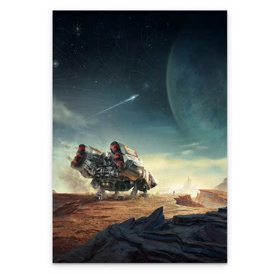 星空Starfield帆布打印金属框架海报装饰画家居游戏
