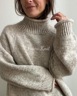 吉里高领套衫毛衣棒针编织中文图解文字说明