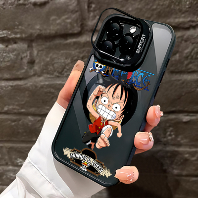 ins可爱卡通海贼王路飞适用苹果16promax手机壳iPhone15磁吸支架14PLUS保护套13透明magsafe三星S24ULTRA男女