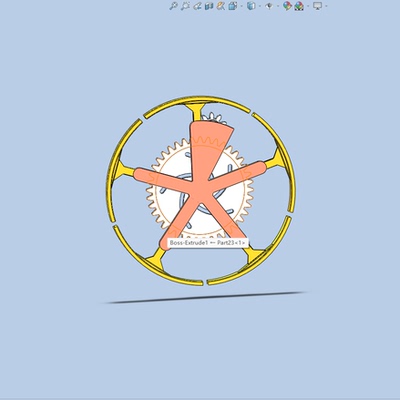 294.一种内孔撑圆机构solidworks2020模型带约束和运动仿真参数