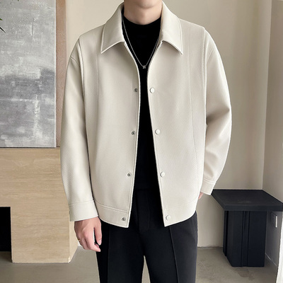 模特图~抖音爆款假两件夹克外套 K649/P100