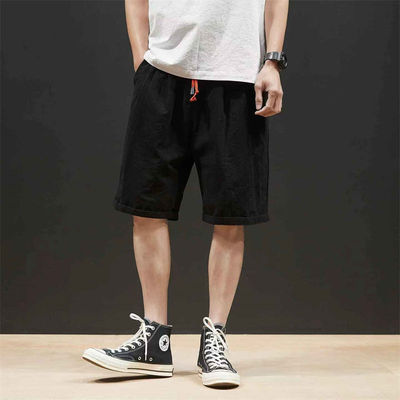 25A11B2中国风棉麻短裤夏季薄款宽松五分裤亲肤透气吸汗休闲中裤