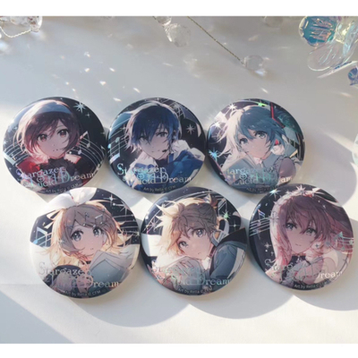 初音未来蘑菇rella个人展受注限定吧唧徽章miku rin len流歌吧唧