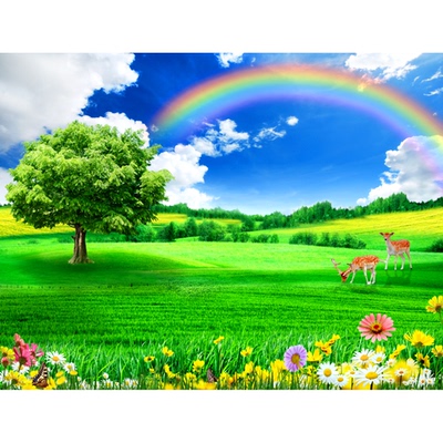 寓意电视背景墙靠山聚宝盆