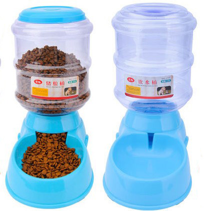 宠物坐式自动饮水器宠物水碗自动补水器狗食盆自动喂食器