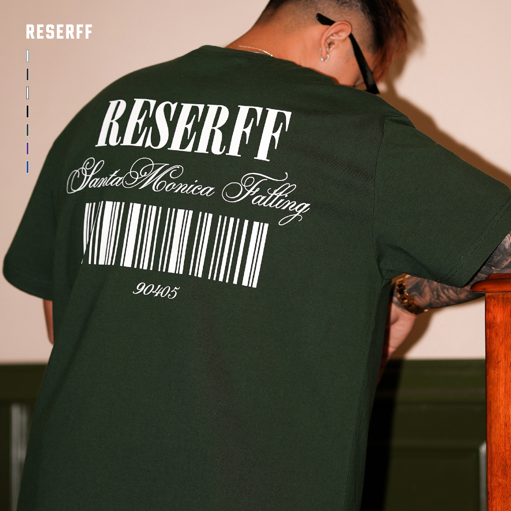 RESERFF·CODE美式复古短袖重磅宽松廓形小领口潮流高街印花上衣_虎窝淘