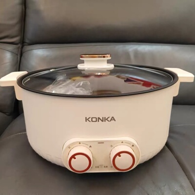 Konka/康佳电火锅大功率大容量电煮锅多功能一体电热锅家用鸳鸯锅