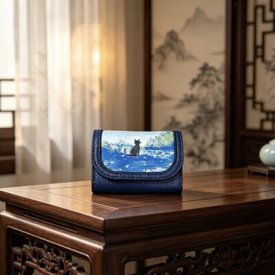 5033鑫晴手工DIY卡包零钱包名片包牛皮自配布DIY材料包手工包材料