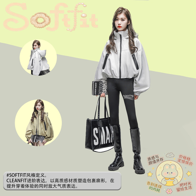 派克服女短款小个子2026春秋新款时尚风衣今年流行春秋短外套上衣