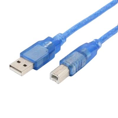 台达/昆仑通态/信捷/步科/显控触摸屏通讯plc编程下载线USB-方口
