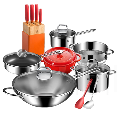 德国双立人锅具套装诸事大吉NOWS刀具厨房不锈钢Nova Plus套装