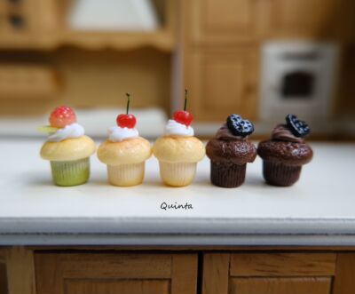 quinta杯子蛋糕可爱风食物耳坠