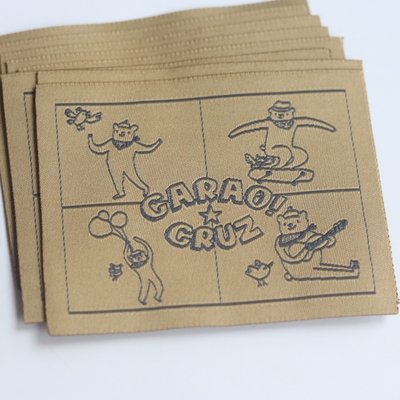 外贸小熊品标布标现货