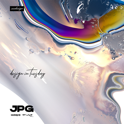 抽象未来酸性科技溶解立体液化现代视觉冲击VJ主画面背景图片素材