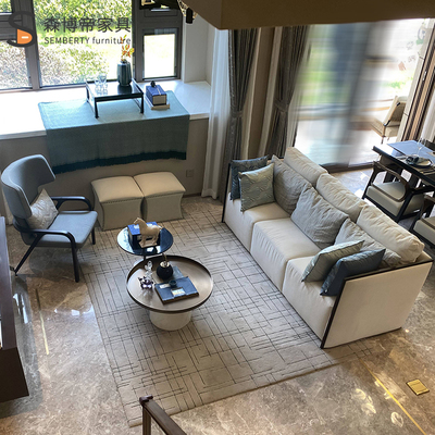 现代极简麻布沙发家具定制