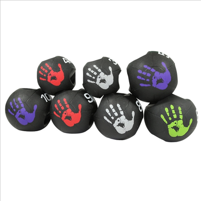 双耳药球MedicineBall橡胶实心药球双把手柄药球私教训练重力球