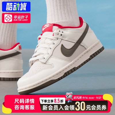 幸运叶子|耐克女大童鞋NIKE DUNK运动鞋低帮厚底休闲鞋IQ9793-020