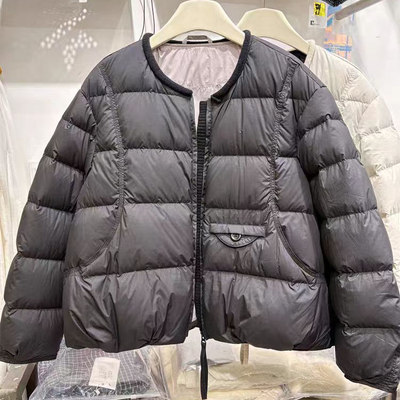 羽绒服宽松洋气90白鸭绒短外套女