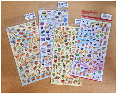 日本Mindwave食物小人贴纸