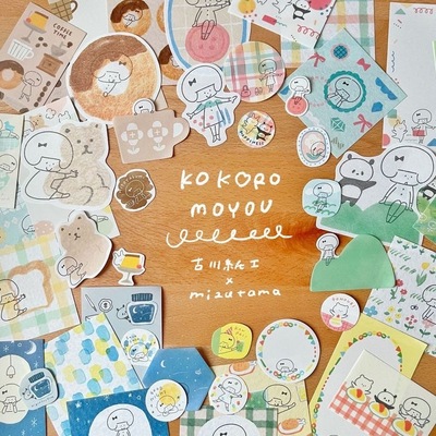 日本古川mizutama女孩便签贴纸