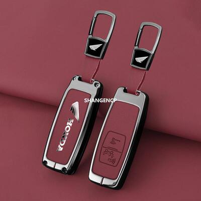 适用本田PCX160摩托车钥匙包LEAD125遥控保护套SH300金属壳扣男女