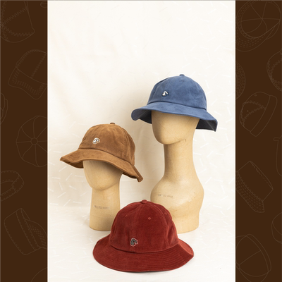 HallowHhare芯绒圆顶显脸小渔夫