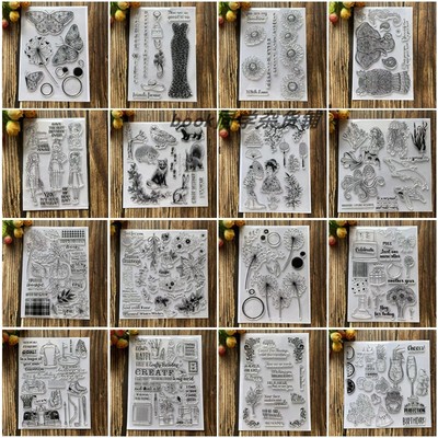 透明硅胶印章美人鱼饮料文艺花草