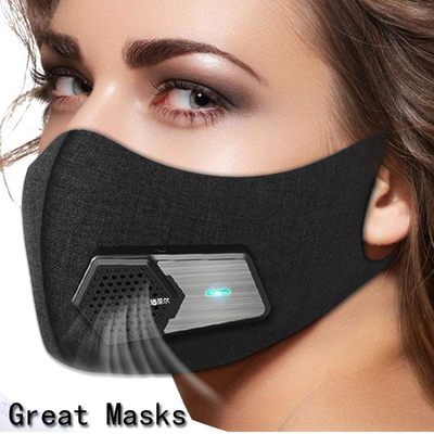 Electric kn95 face masks with fan,Respirator mask flu dust