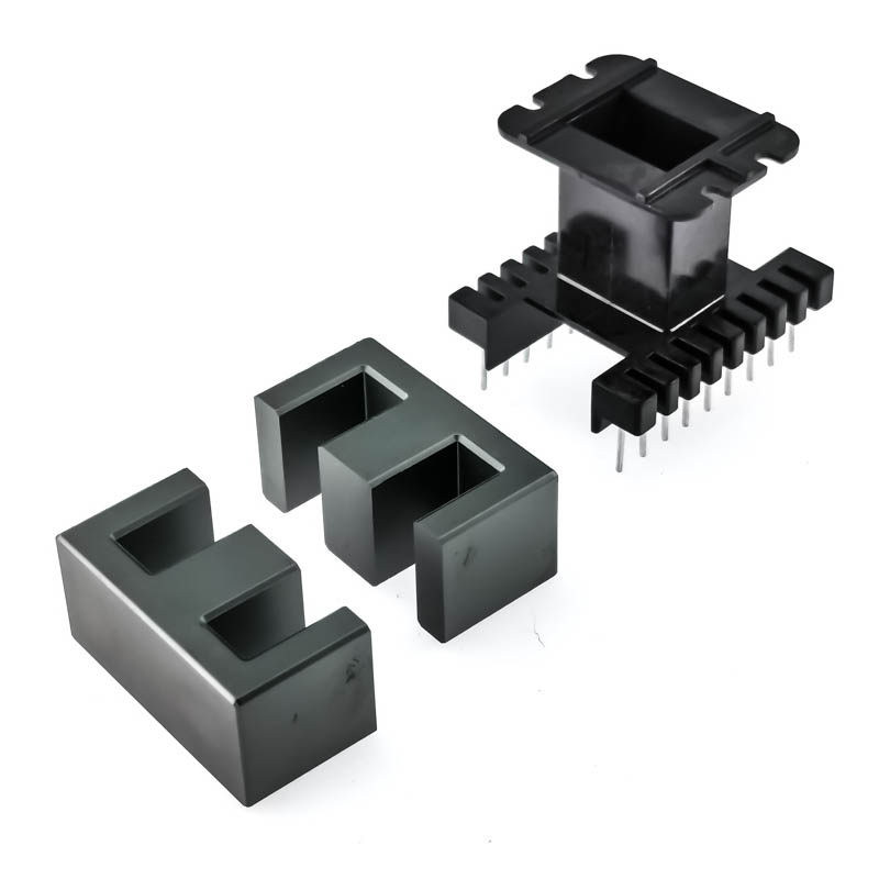 磁芯EE4220配套立式9+9骨架锰锌铁氧体高频变压器材料_虎窝淘