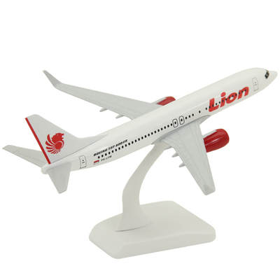 实心合金飞机模型波音B737-900印尼狮子航空客机礼品摆件19厘米