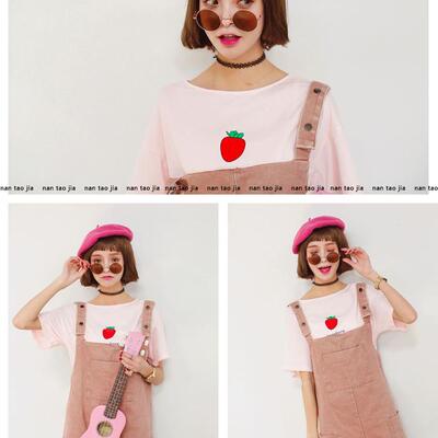 夏季女装水果纯棉短袖T恤