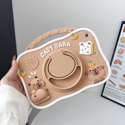 2024款ipadpro11旋转式iPadA1893/A1954十代ipadmini7保护套9.7英寸巴拉卡比熊九代A1893/A1954外套iPadAir6