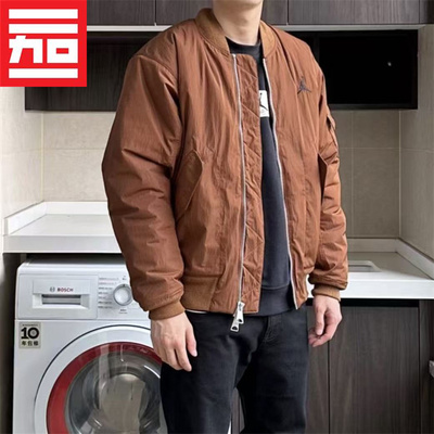 立领短款休闲宽松飞行员夹克服