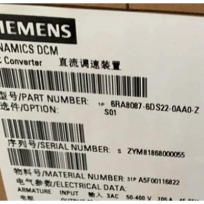 非实价议价议价6RA8087-6DS22-0AA0/OAAO直流调速器 850A 2Q 340K