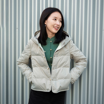 前世今生中式连帽短款羽绒服