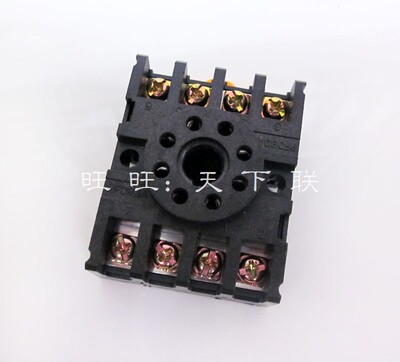 U型导轨八脚圆形底座PF083A可配时间继电器JQX-10F ST3P DH48S